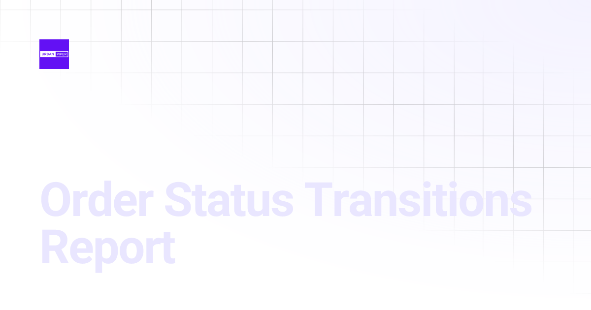 Order Status Transitions Report | Help Center